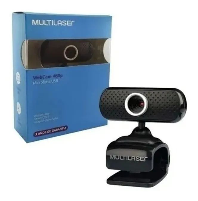 Web Cam Multilaser WC051 Webcam 480p Plug&play 16 Mpx - Azob ...