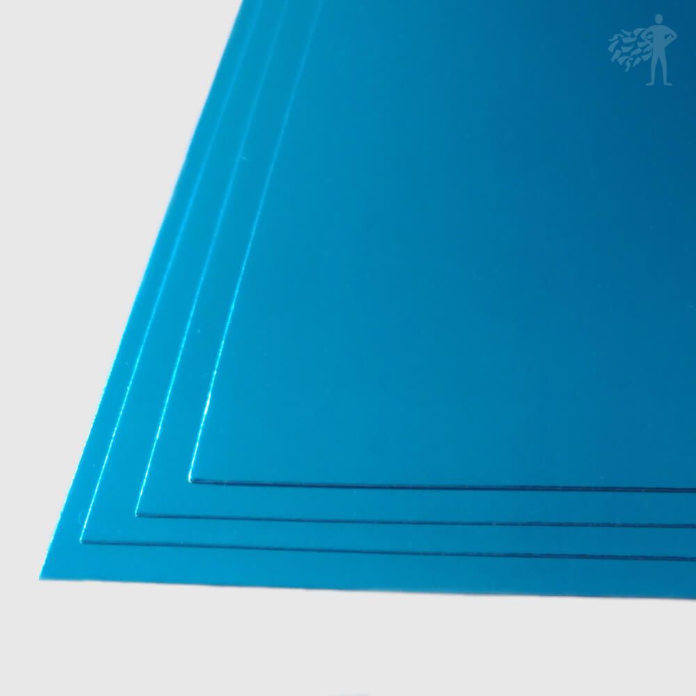 Papel Laminado - Lamicote - Azul - 250g - A4 - SupperPapel | 8 anos!