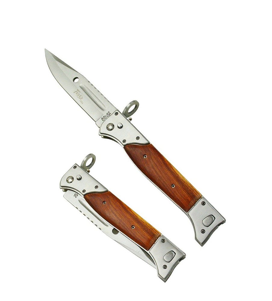 Faca Baioneta Ak47 Abertura Automatico Grande 34cm - LOJA WWART ...