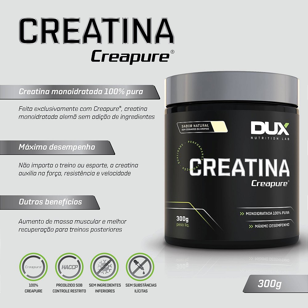 Creatina Creapure Dux Nutrition Em Campinas Corpo10 Suplementos