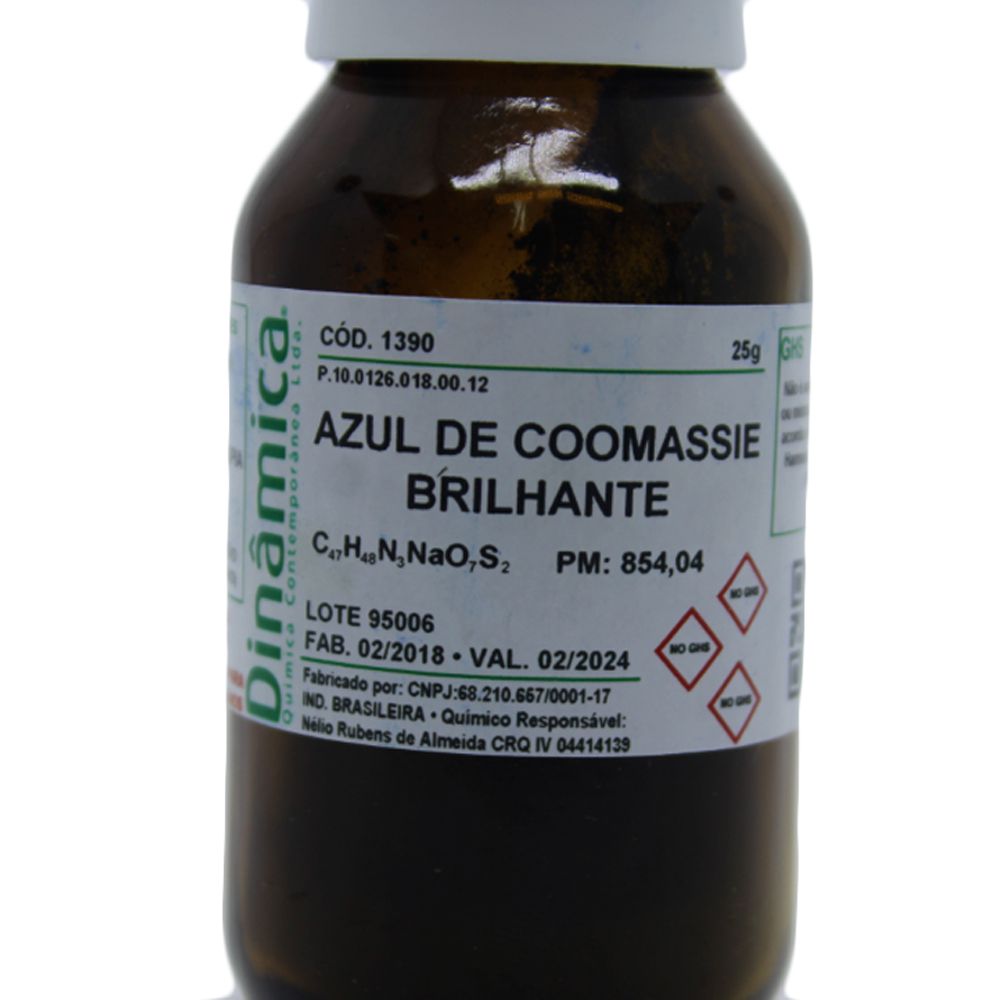 AZUL DE COOMASSIE BRILHANTE G250 25G - Didática SP