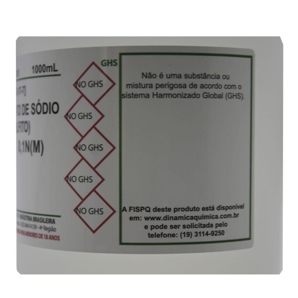 Solução tiossulfato de sódio 0,1N/0,1M - Didática SP