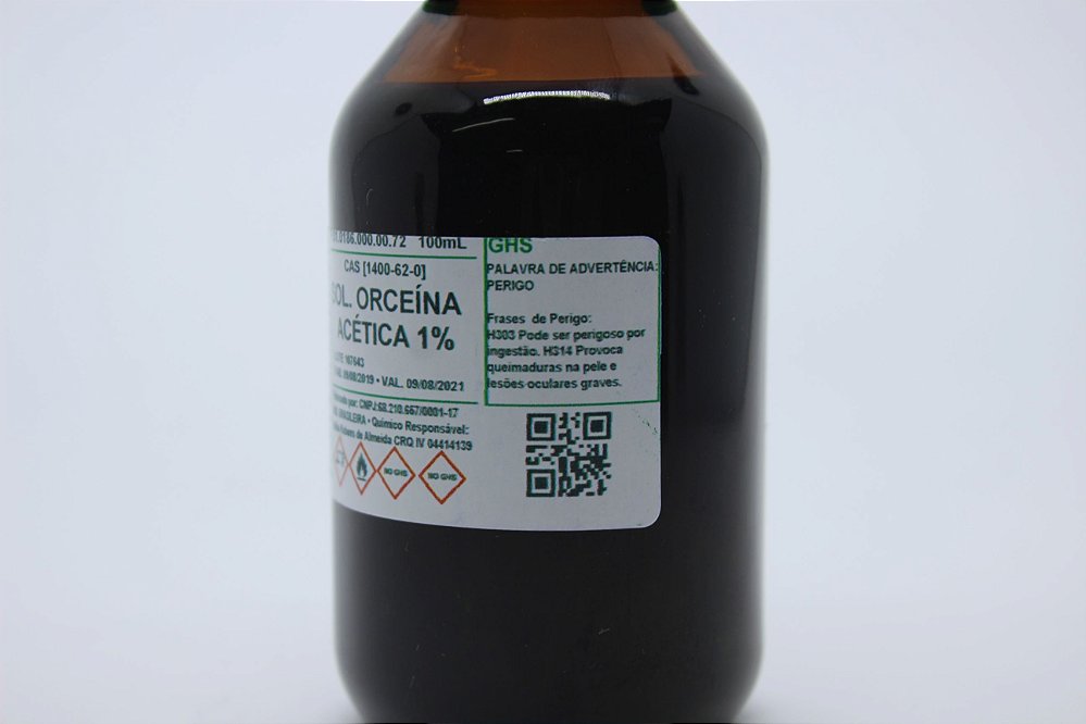 SOLUCAO ORCEINA ACETICA 1% 100ML *PF/SSP - Didática SP