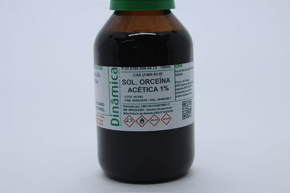 SOLUCAO ORCEINA ACETICA 1% 100ML *PF/SSP - Didática SP