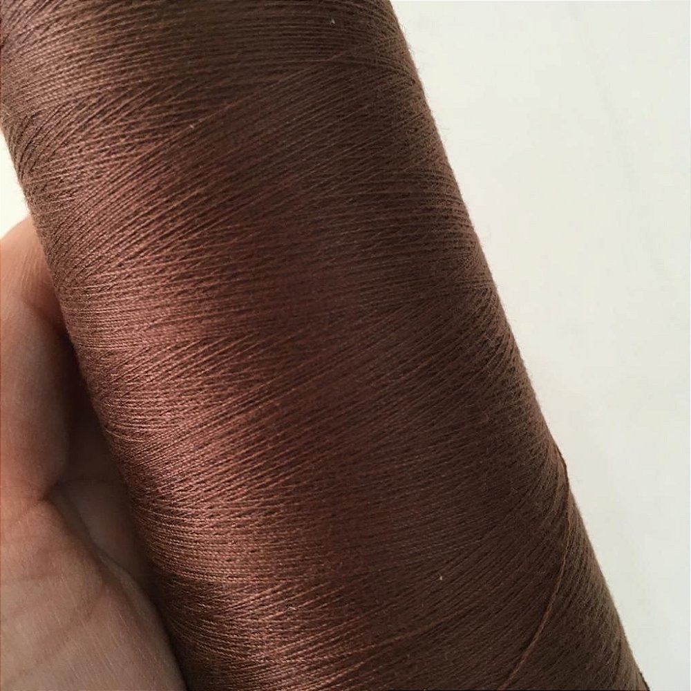 LINHA PARA COSTURA RESISTENTE 120/2000J - MARROM 075 - 1000 Tons ...