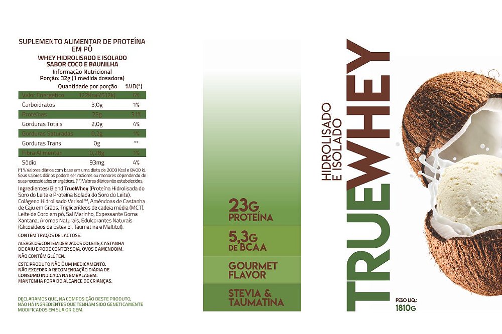 True Whey Coco Cream 1,8Kg - True Source | Life Style Suplementos - Os ...