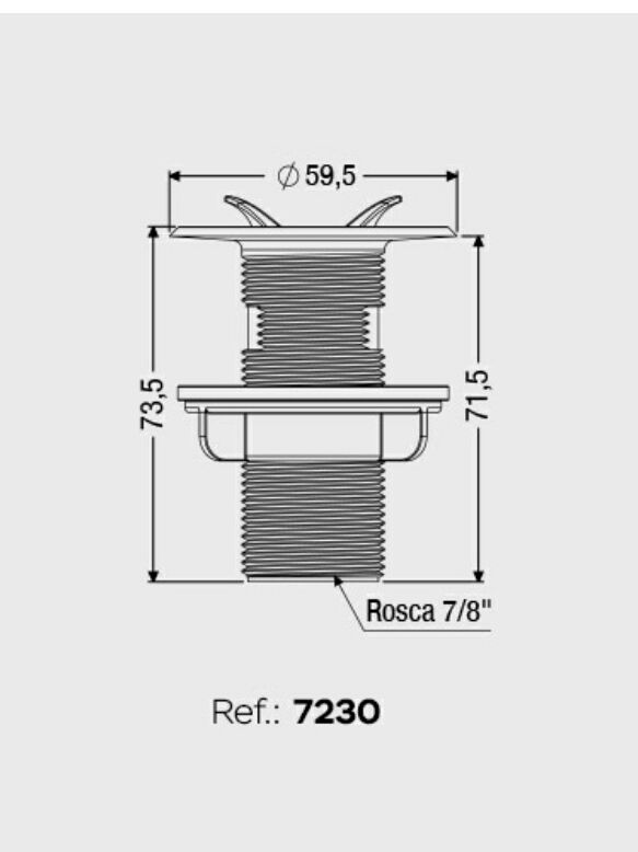 Valvula Lavatorio Pvc 7/8'' Censi - Anchieta Materiais Elétricos e ...