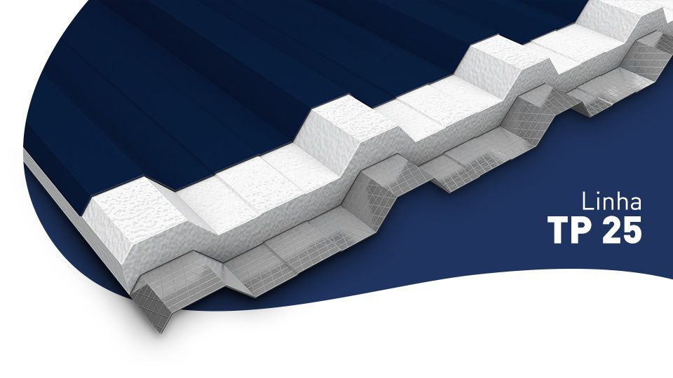 Telha Metálica Aluzinc Trapézio TP25 - Açopar Distribuidora Passo Fundo