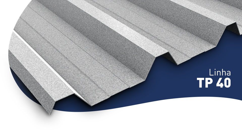Telha Metálica Aluzinc Trapézio TP40 - Açopar Distribuidora Passo Fundo