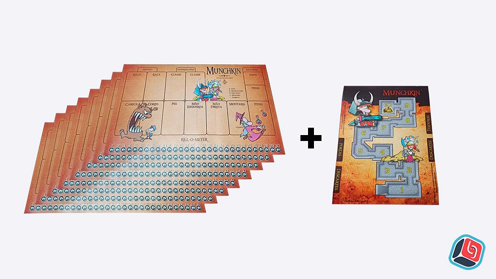 Playmat Munchkin Central + Individual - acessóriosBG - Impressões 3D ...