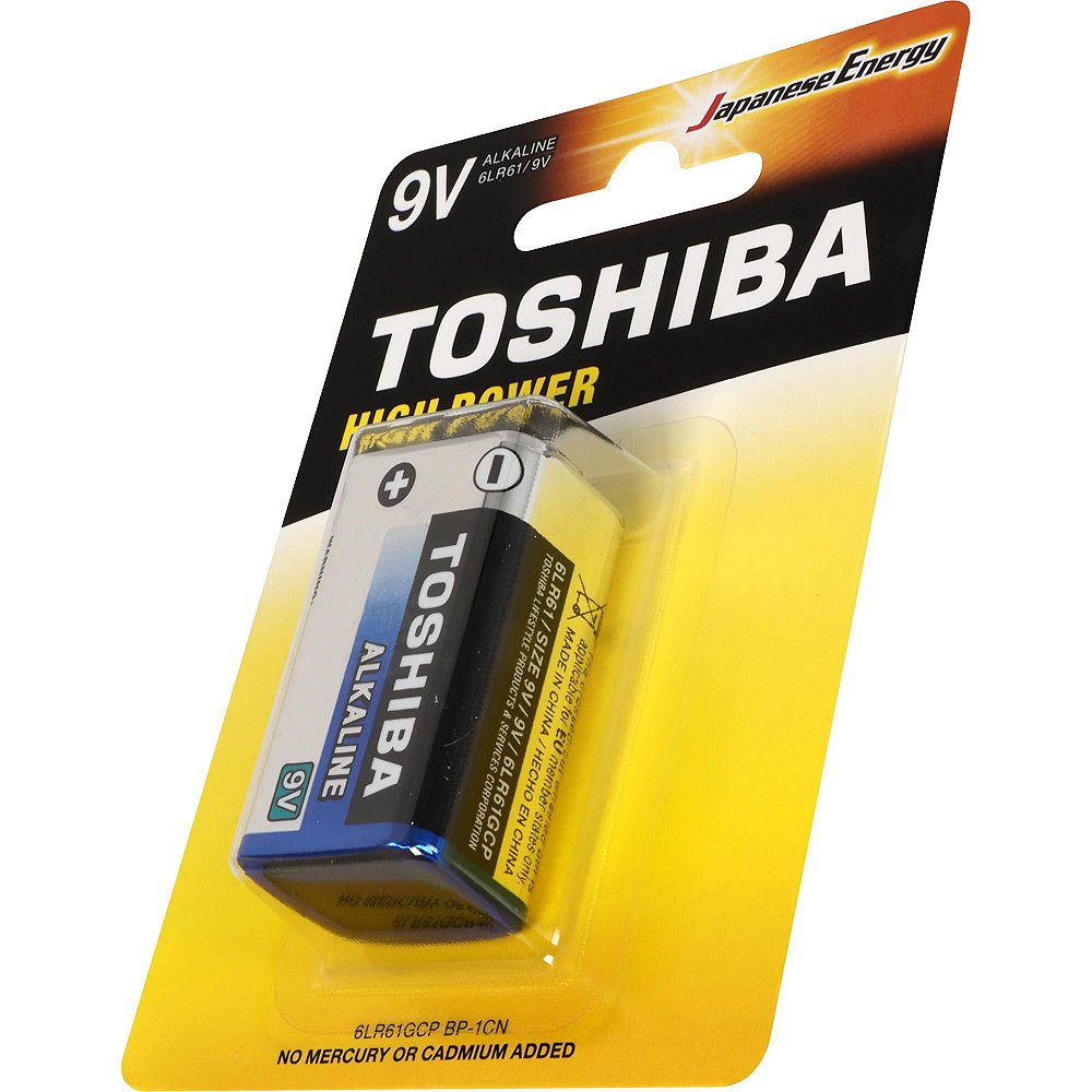 Pilha Bateria Toshiba 9V Alcalina - Look Music Instrumentos Musicais