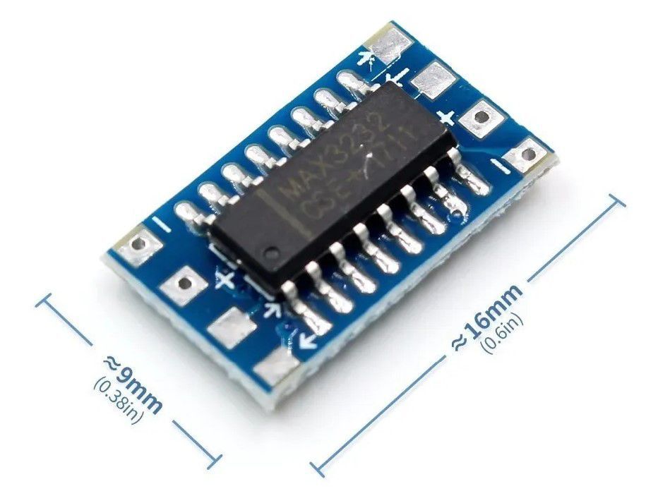 Mini Conversor Rs232 Para Ttl Max3232 Eletrogate Arduino Robótica Iot Apostilas E Kits 