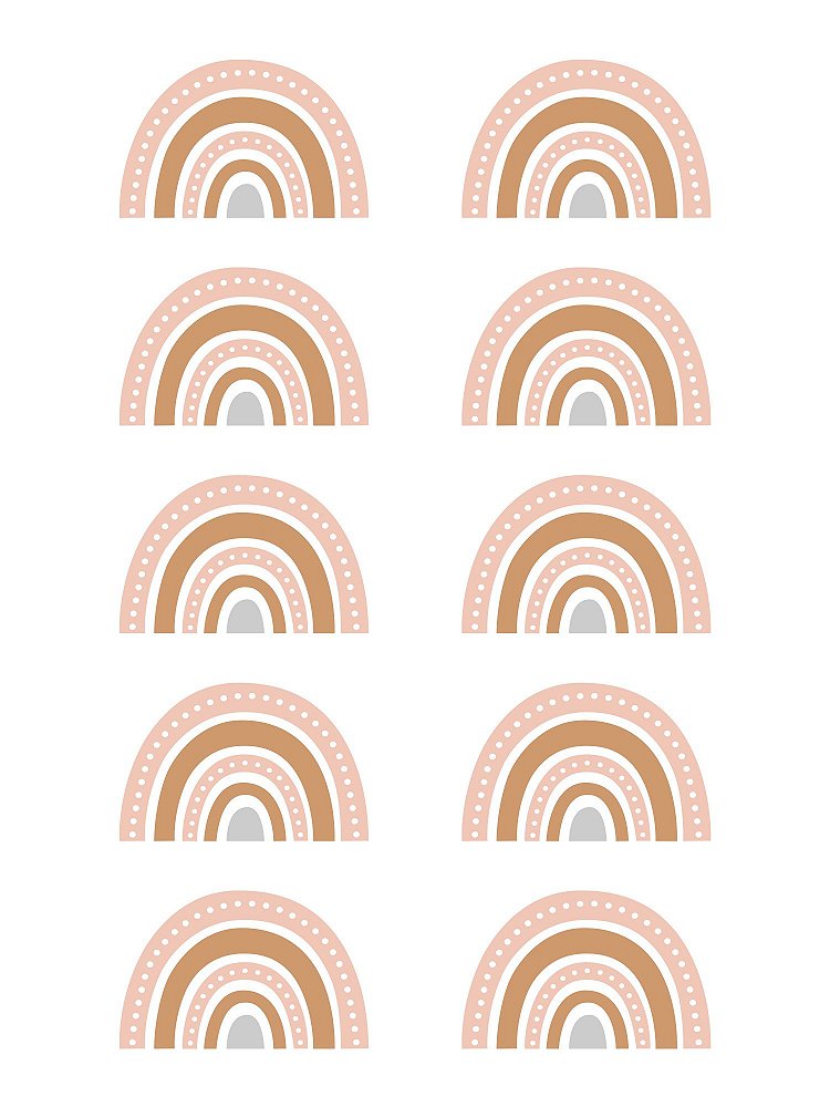 Kit de adesivo de parede arco íris Boho | ShopKola - Shopkola - Papel ...