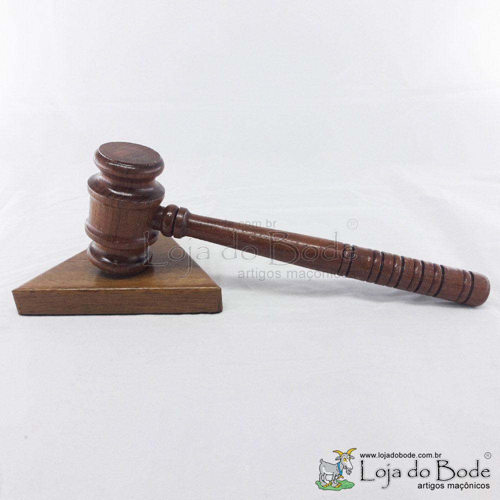 Malhete Madeira Nobre Trabalhado + Base Para Malhete - Loja do Bode ...