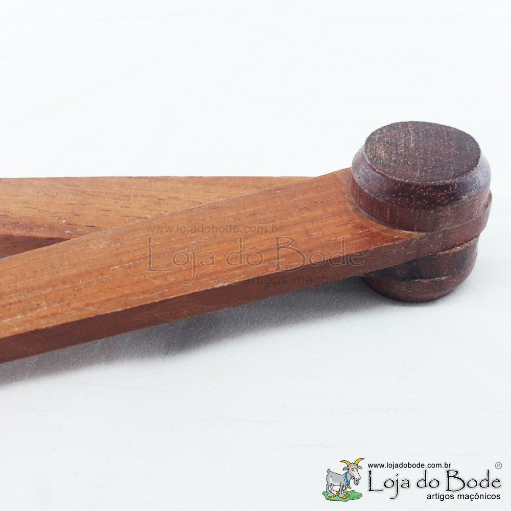 Compasso Madeira - 25cm - Loja do Bode - artigos maçônicos