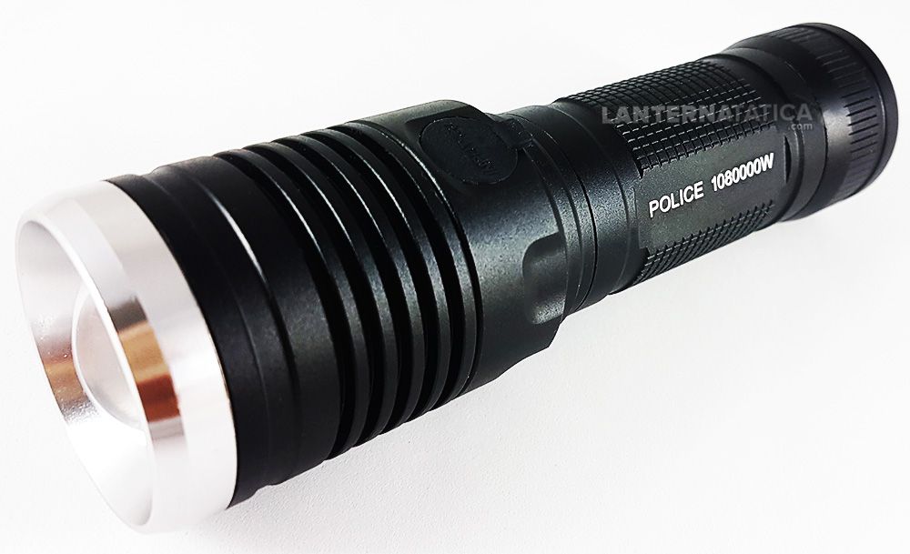 Super Lanterna Tática Absolut 3.240.000 Lumens LED XML T6 L2 Bateria ...