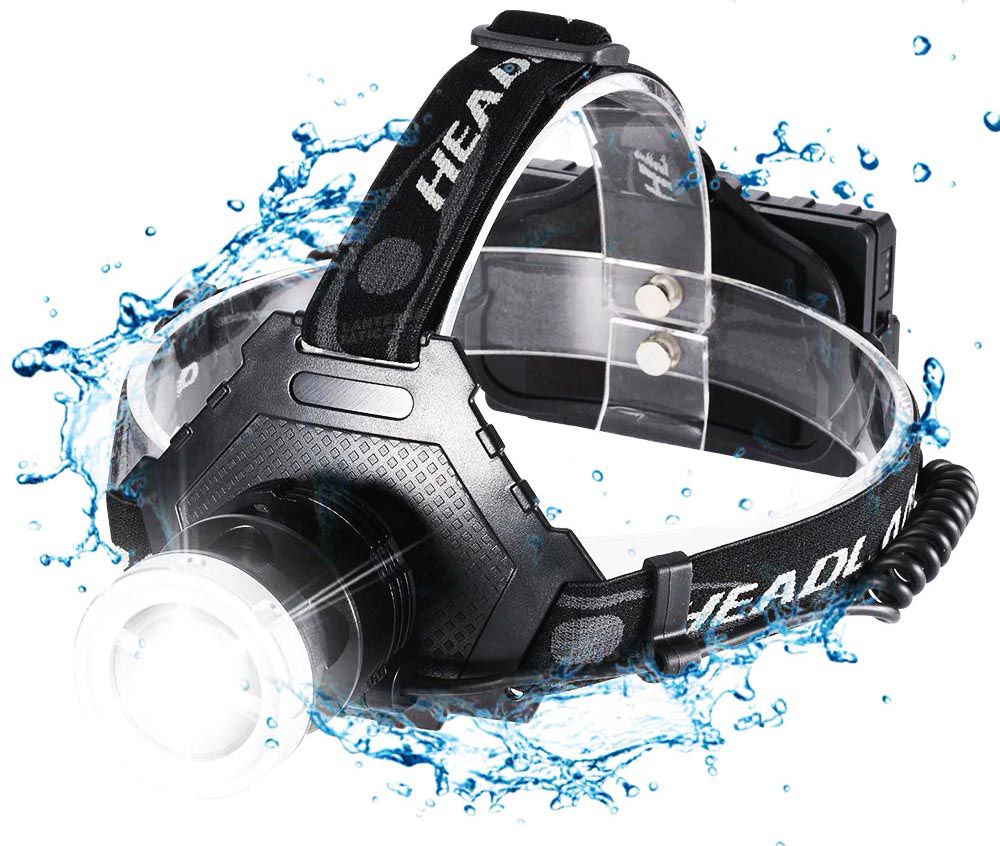 Lanterna de Cabeça Desert LED P90 Super Potente 6.800.000 Lumens Três ...