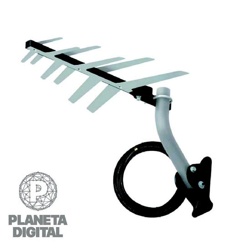 Antena Externa de TV Digital 3 em 1: HDTV, UHF e Preparada para o 4K ...