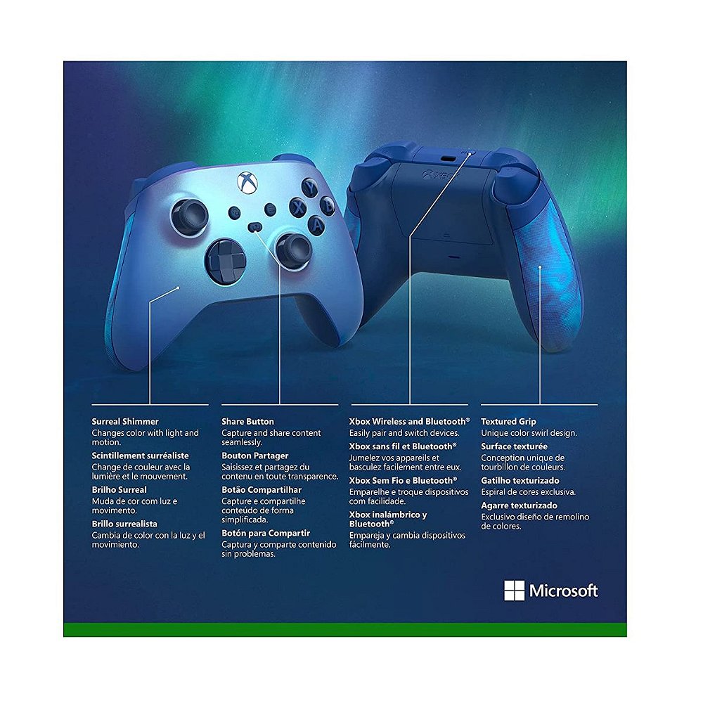 Controle Xbox Aqua Shift Special - Xbox Series X/S, One e PC - Game ...