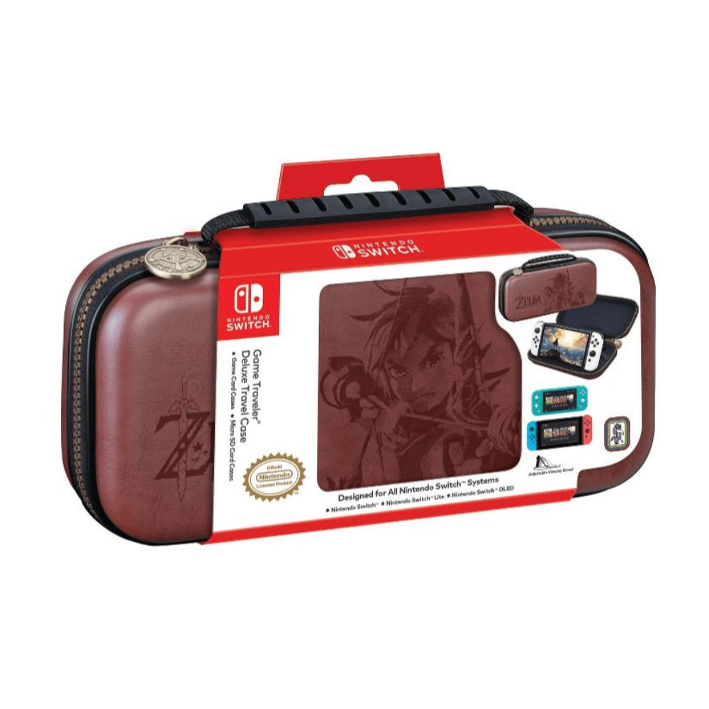 Deluxe Travel Case Switch Zelda Link Brown Switch / Switch Lite/ OLED ...