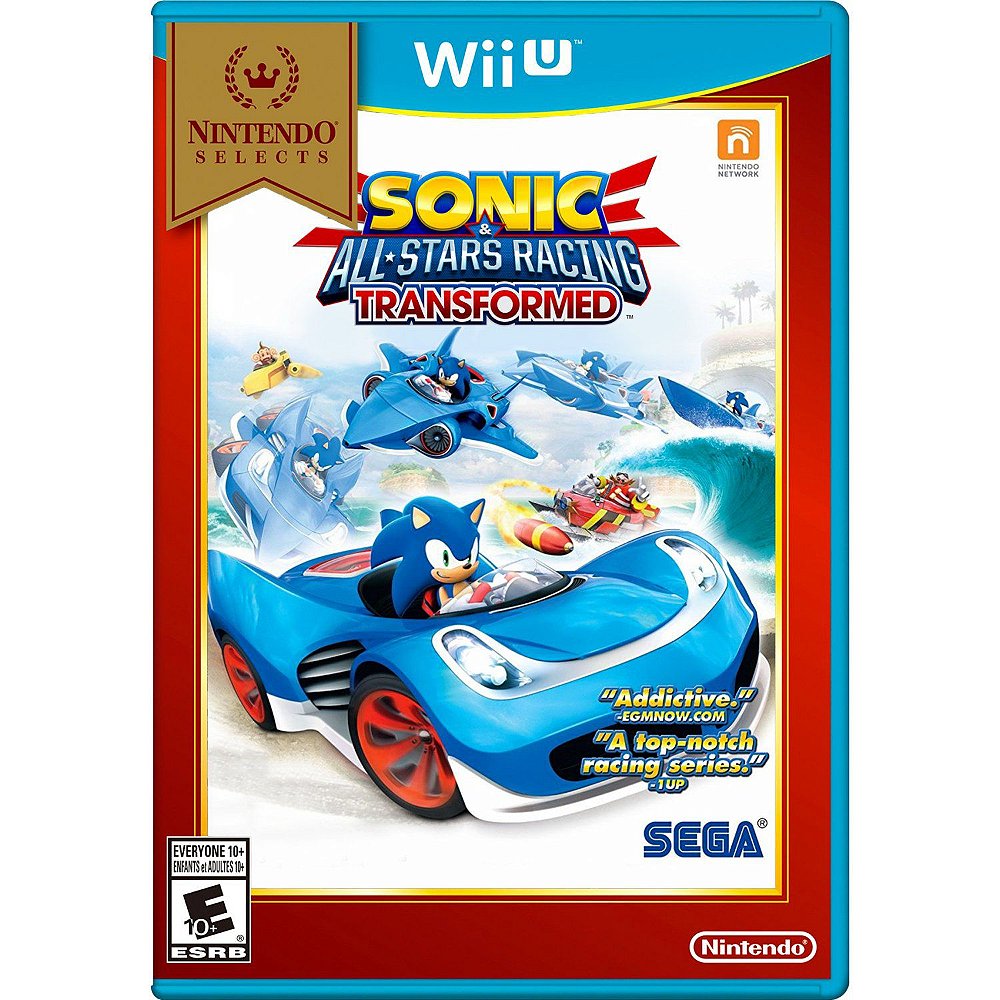 Sonic & All-Stars Racing Transformed - Wii U - Game Games - Loja de ...