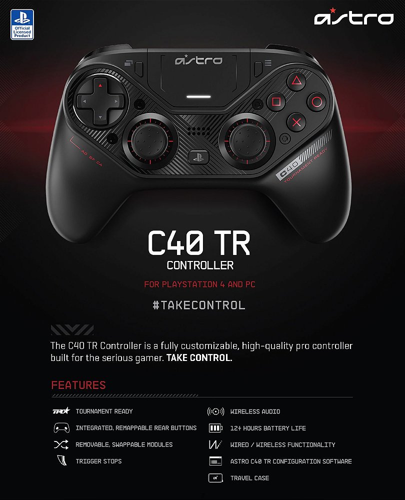Controle Astro C40 TR Gaming - PS4 / PC - Game Games - Loja de Games ...