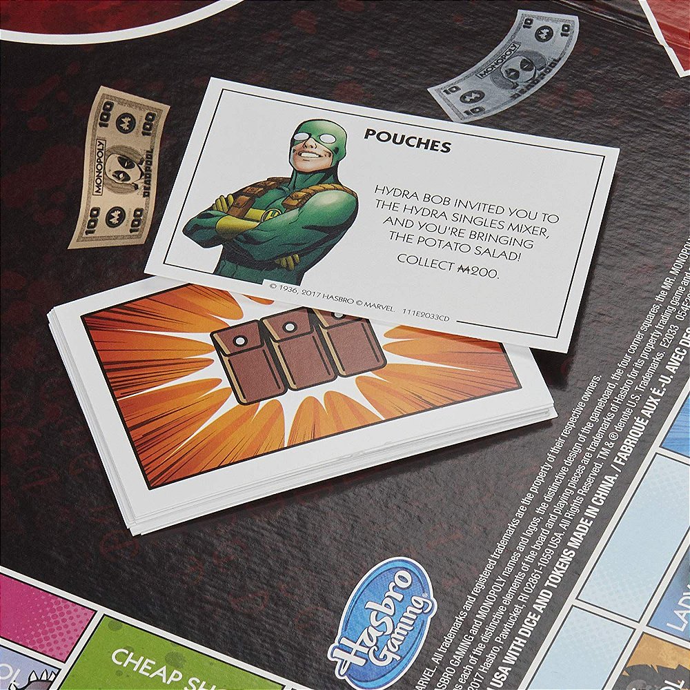 Monopoly Marvel Deadpool Edition - Hasbro (Inglês) - Game Games - Loja ...