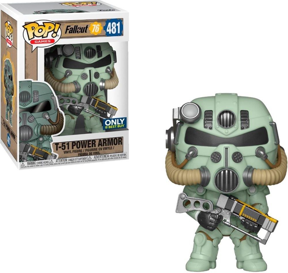 Funko Pop Fallout 76 481 T-51 Power Armor Green Exclusive - Game Games ...