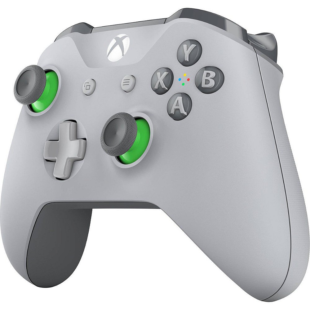 Controle Xbox One Wireless Grooby Cinza e Verde Bluetooth P2 - Game ...