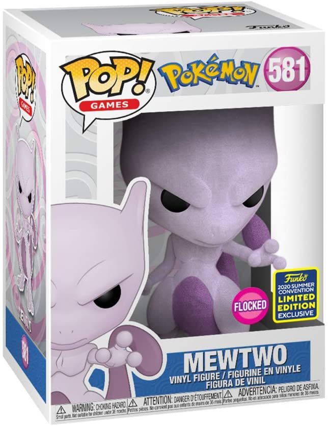 Funko Pop Pokemon 581 Mewtwo Flocked Sdcc 2020 - Game Games - Loja de ...