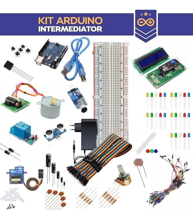 Kit Arduino Intermediator Com Ebook Eletrônica Ômega