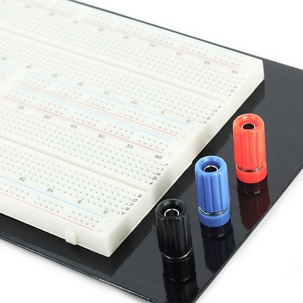 Protoboard 1660 Pontos com Base Metálica - Eletrônica Ômega