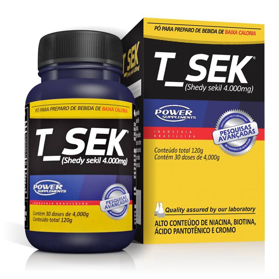 T SEK 120 G POWER SUPPLEMENTS CONTAINER DO SUPLEMENTO Suplementos t-sek-120-g-power-supplements-container-do-suplemento-suplementos