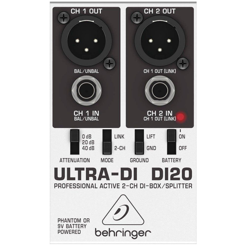 Direct Box Ativo Behringer Ultra-DI DI20 - Krunner - Loja de ...