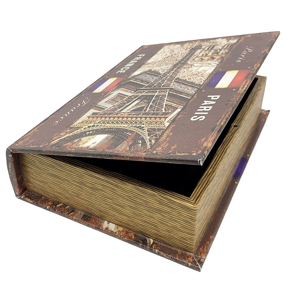 Caixa Livro Decorativa France Paris - 25 x 18 cm - Yaay | Presentes ...