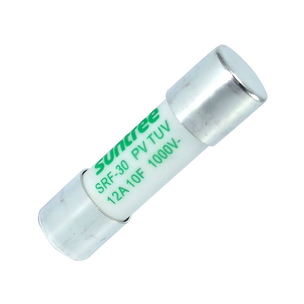 10 Fusíveis 12A 1000V DC/CC gPV 10x38 SRF-30 Suntree - SolarPro Engenharia