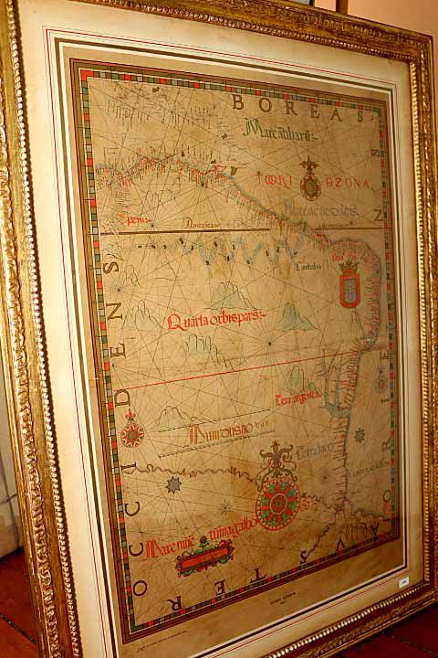 Mapa de autoria de Diogo Homem, 1558, arrematado em leilão do Jockey ...