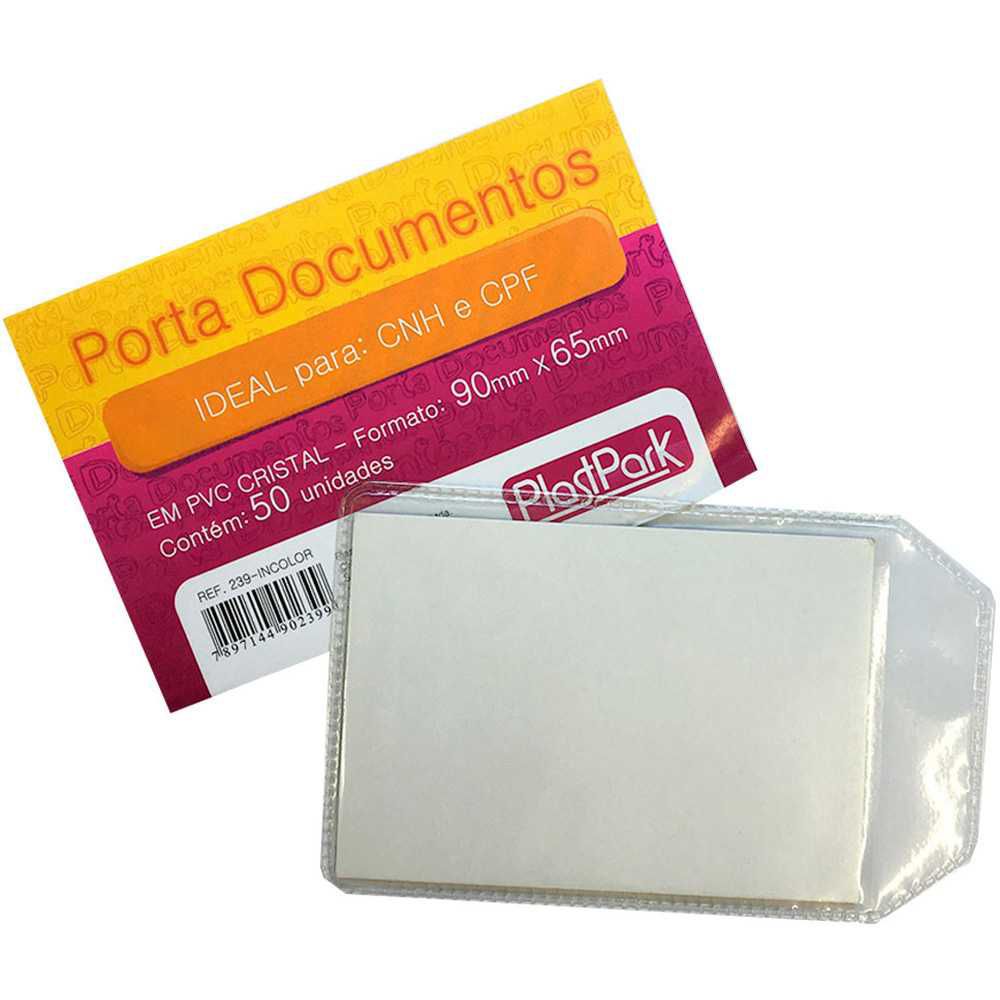 PORTA DOCUMENTOS C/ABA 90MMX65MM C/50 UNIDADES - PLASTPARK - Papelaria ...