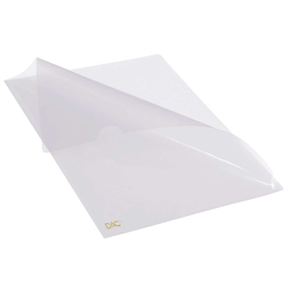 PASTA EM L A4 TRANSPARENTE C/10 UNIDADES - DAC - Papelaria Zap Ltda ...