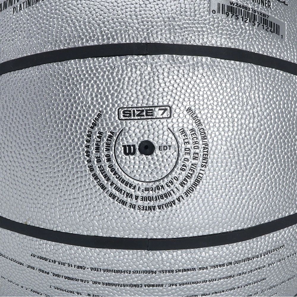 Bola de Basquete Wilson 75TH Adam Silver Platinum Edition #7 - FIRST ...