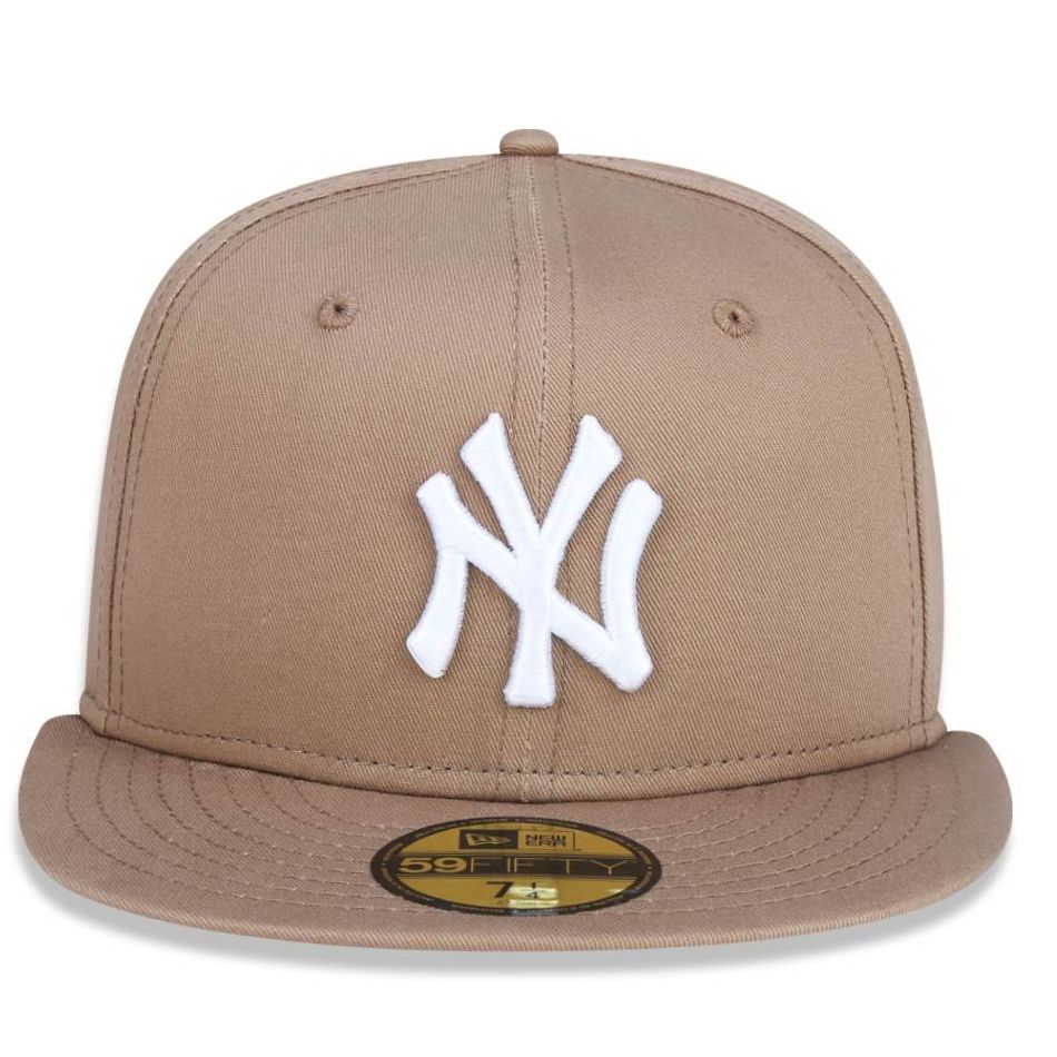 Boné New York Yankees 5950 White on Brown Fechado - New Era - FIRST ...