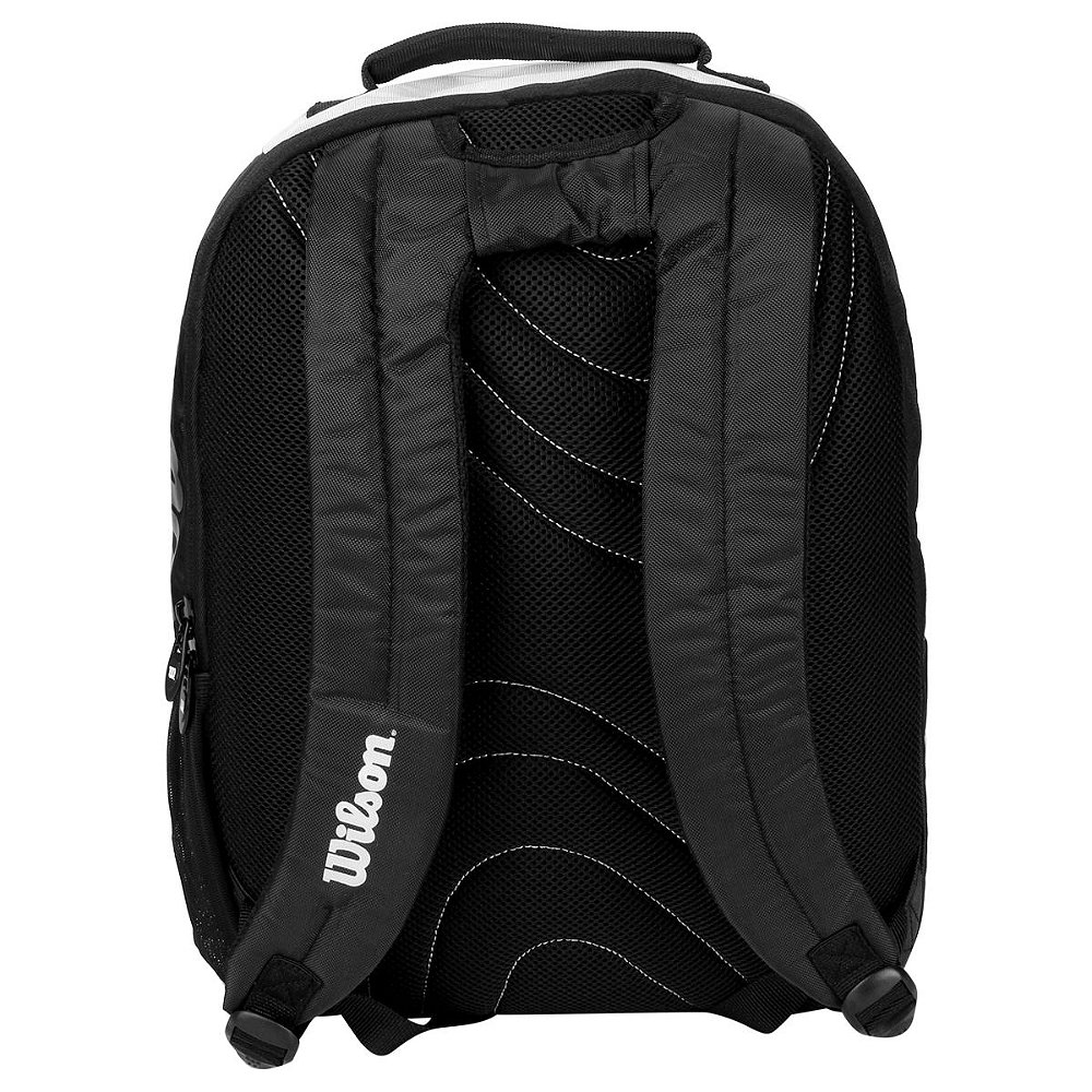 Mochila Wilson Esportiva Preta/Prata - FIRST DOWN - Produtos Futebol ...