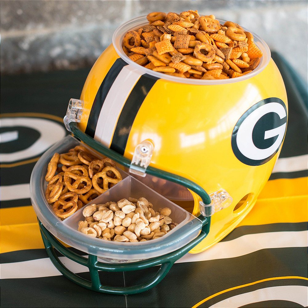 Capacete Snack Helmet Aperitivos GameDay Green Bay Packers - FIRST DOWN ...