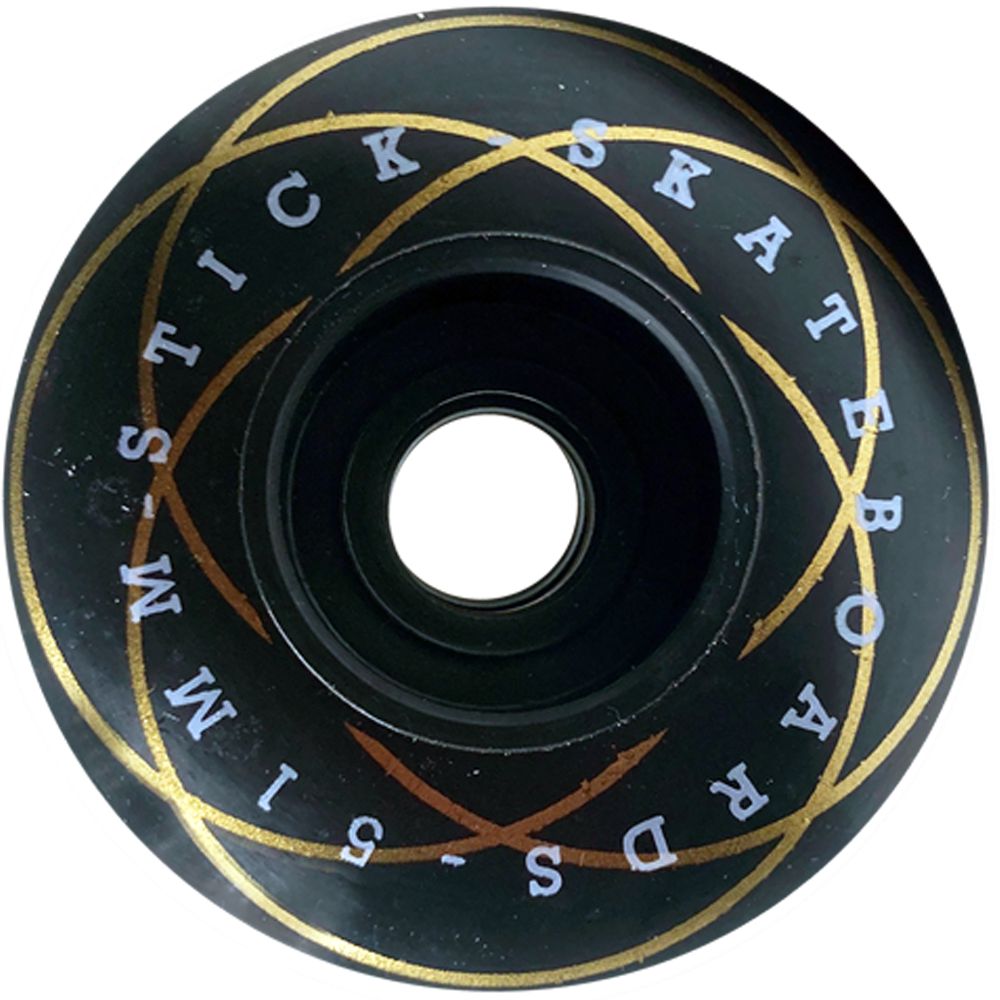 Roda Stick Skateboard Black 51mm Speed Wheels - Virtual Skate Shop | A ...
