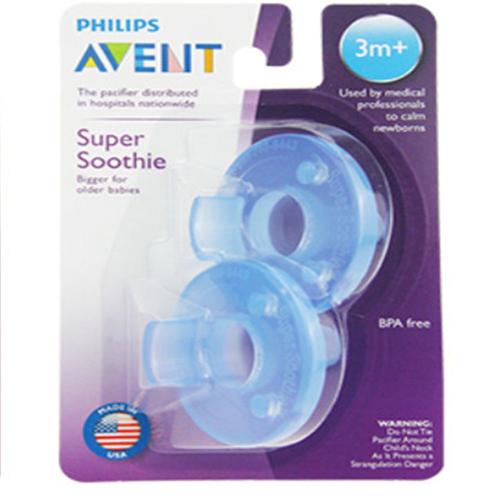 Chupeta Super Soothie Philips Avent - Azul (3 meses +) - Maria Pirulita ...