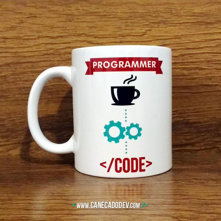 Caneca Programmer coffee code - Caneca do Dev - Canecas e produtos de ...