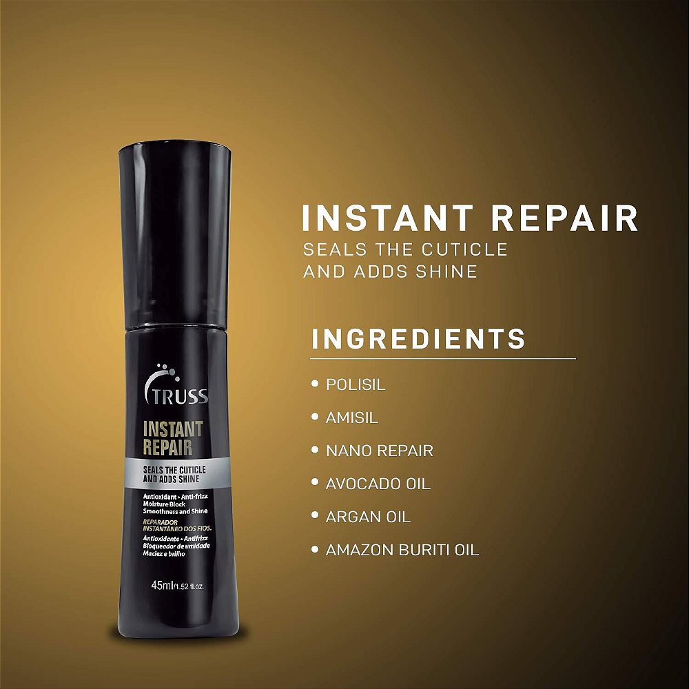 Truss Instant Repair - Óleo Capilar 45ml - Cosméticos LC - Cosméticos ...