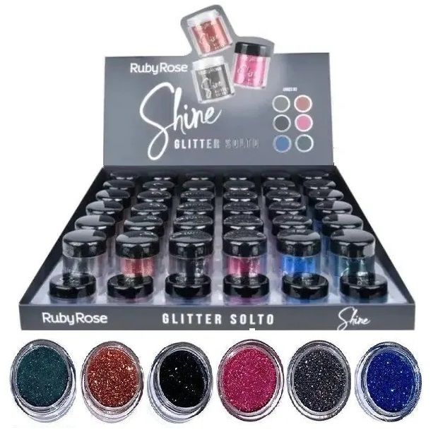 Glitter Solto Ruby Rose em Atacado - 36 Unidades - Maquiagem em Atacado ...