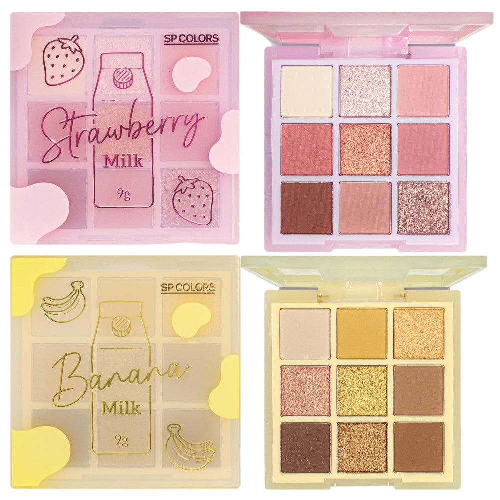 SP Colors - Paleta de Sombras Milk SP254 - 24 Unid - Maquiagem em ...