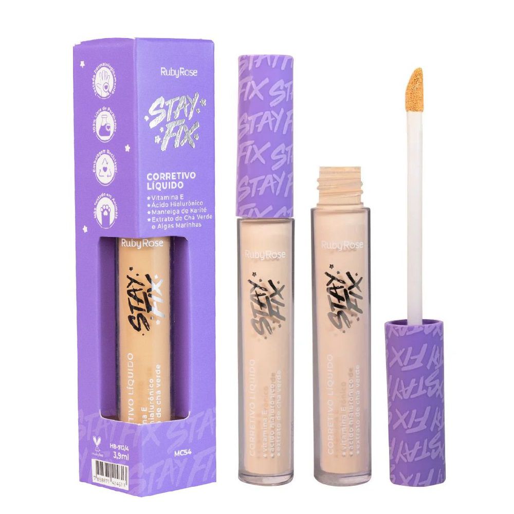 Ruby Rose - Corretivo Stay Fix Tons Claros HB912 G1 - Maquiagem em ...